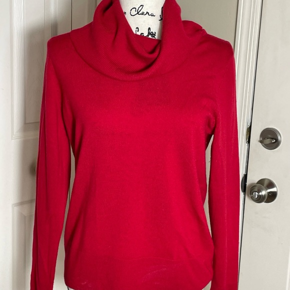 Talbots | Sweaters | Talbots Sz Med Pure 0 Merino Wool Cowl Neck Pull ...